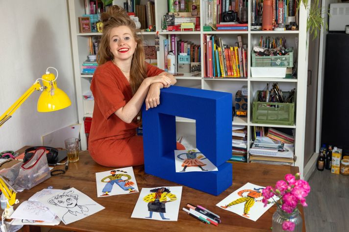 Illustrator Anne Stalinski: “Iets wat droog of abstract is, maak ik ...