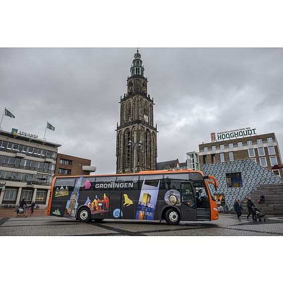 Nieuwe ‘Er gaat niets boven Groningen’ bus; reclame voor Groningen ...